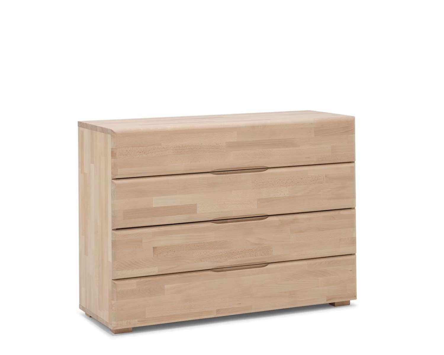 Luxe massief houten commode met softclose laden, te combineren met houten bedden uit ons ...