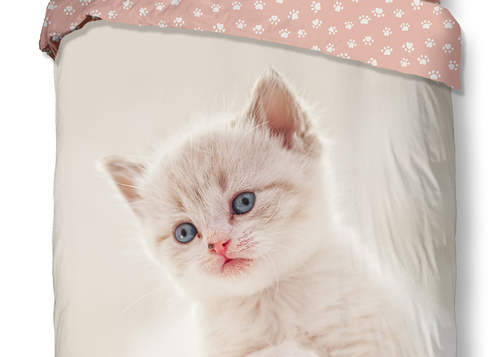 Kinder dekbedovertrek met paarden in een wei vol met madeliefjes ...