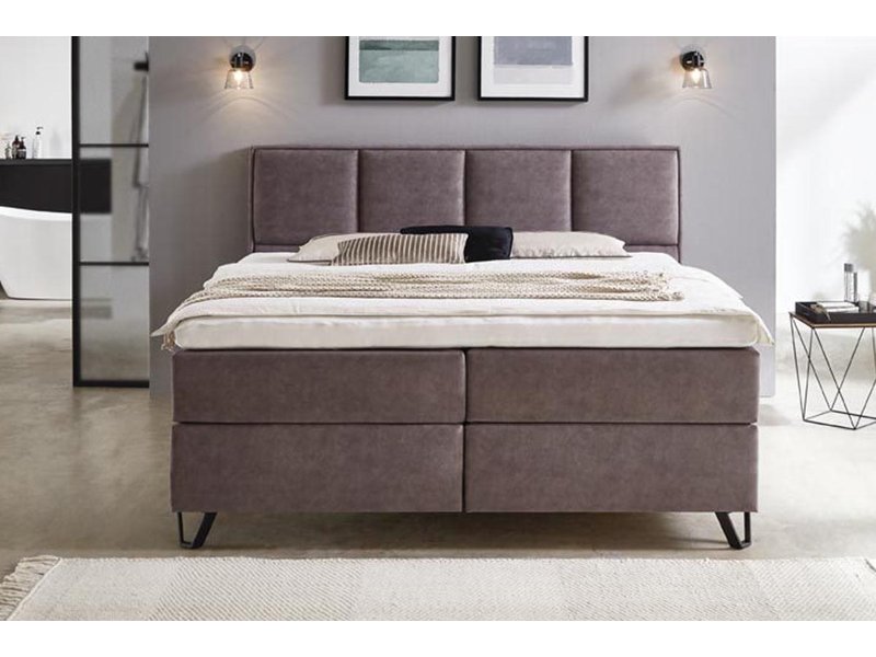 Complete boxspring met hoofdbord, kies zelf het gewenste comfort en de ...